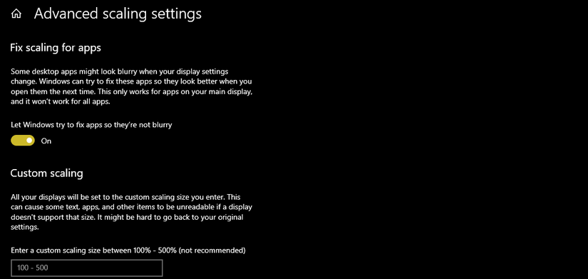 How to Configure Display Scaling on Windows 10 for High-DPI Monitors