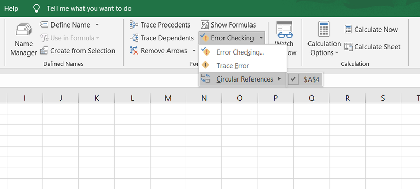 How to Find and Remove Circular References in Excel
