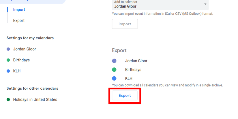 How to Export Your Google Calendar as an ICS File