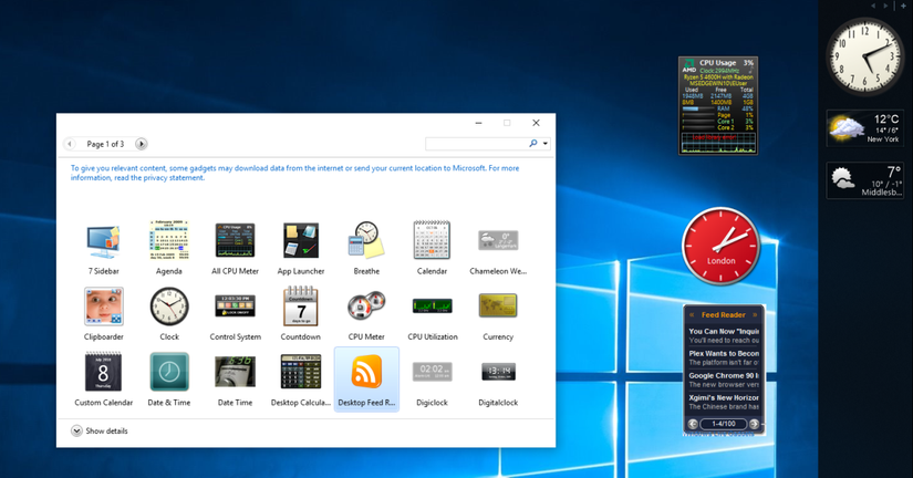 How to Get Windows 10 Widgets on Your Desktop
