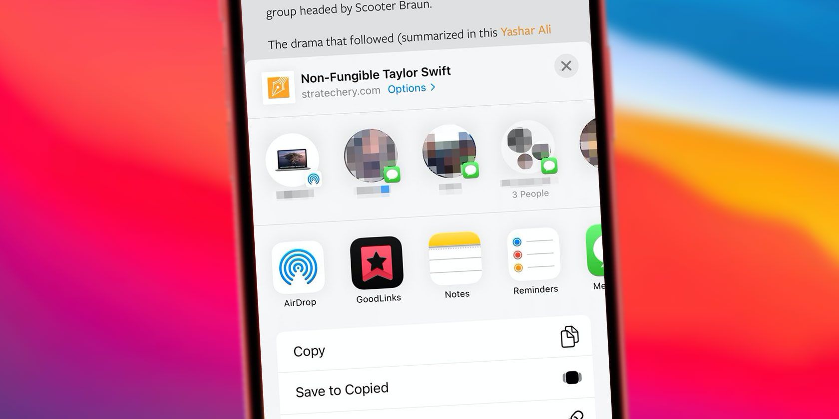 How to Disable the Suggested Contacts Row in Your iPhone’s Share Sheet