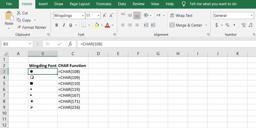 7 Ways to Create a Bulleted List in Microsoft Excel