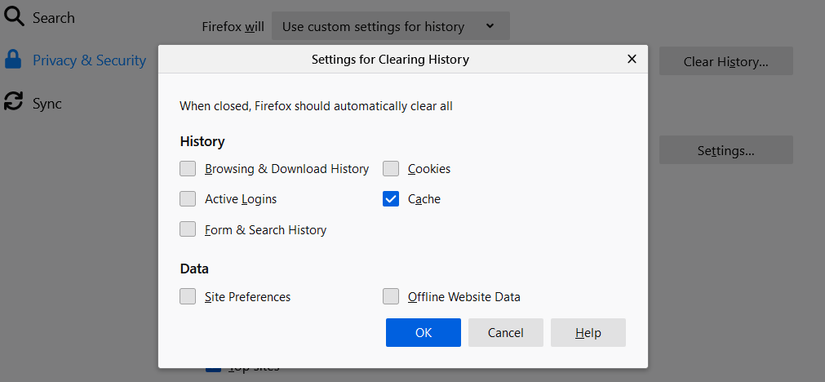 How to Clear the Cache in Mozilla Firefox