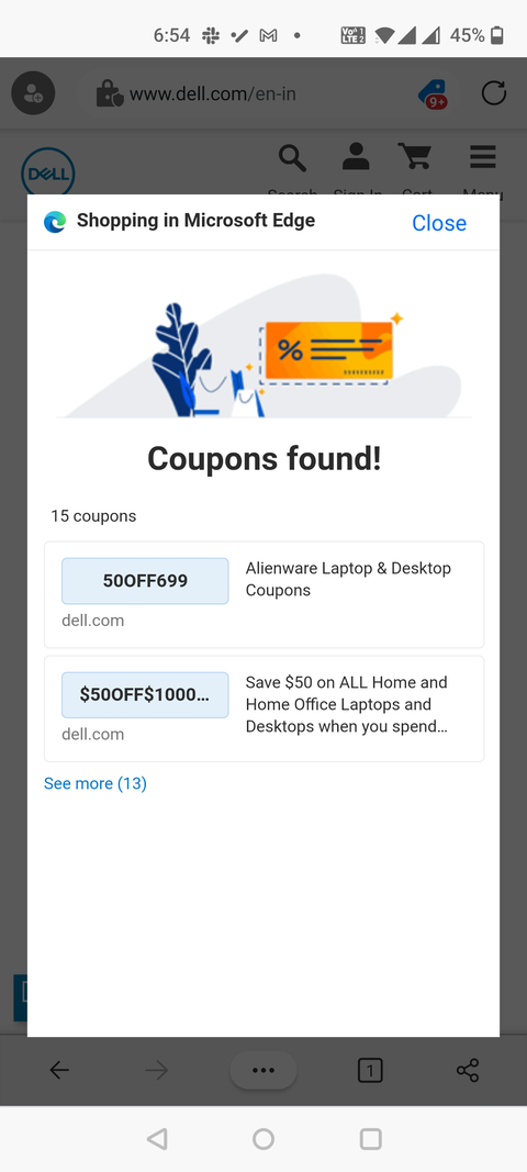 Microsoft Edge for Android Will Soon Offer Discount Coupons