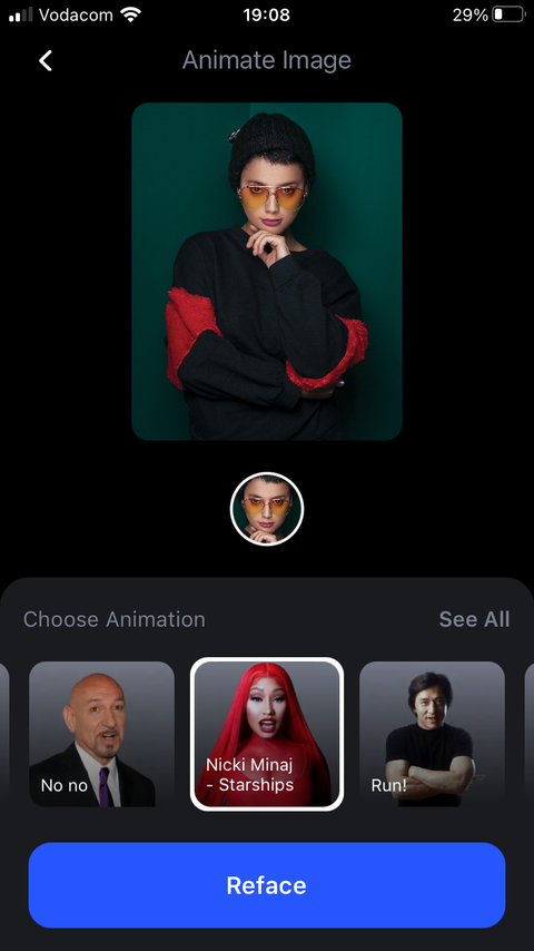 How to Animate Photos With Your Own Face Using the Reface App