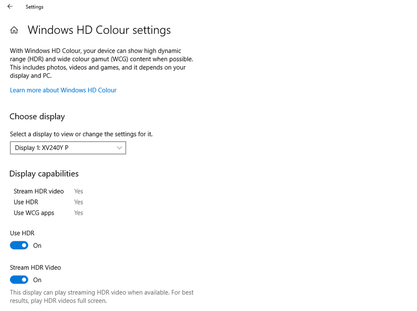 How to Enable HDR Mode in Windows 10
