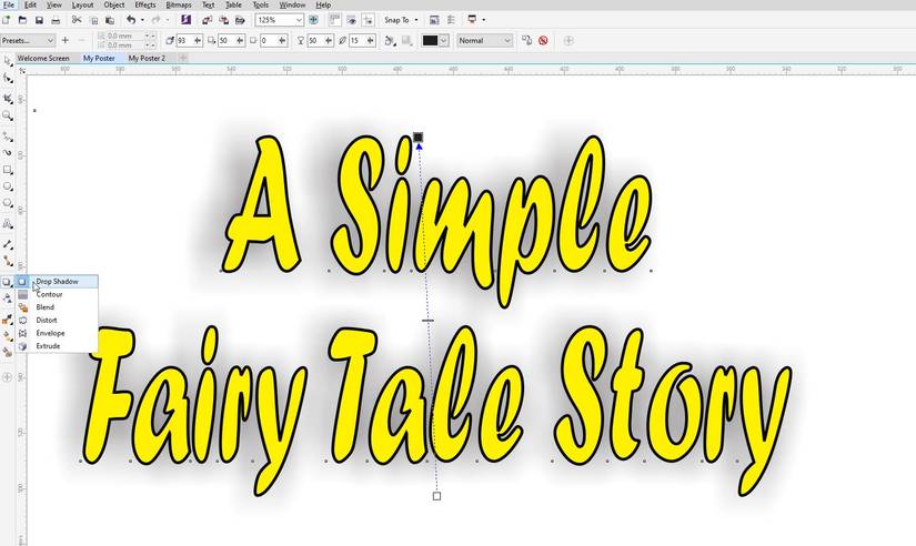 coreldraw simple poster design