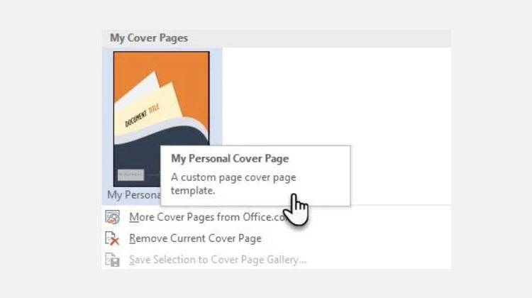 How to Make a Custom Cover Page in Microsoft Word