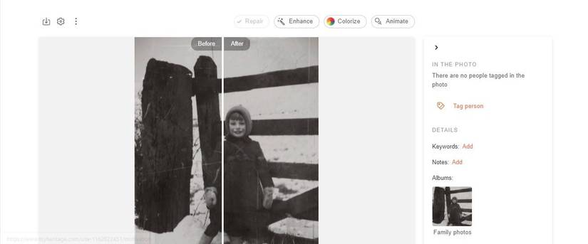 How to Enhance and Repair Old Photos With MyHeritage