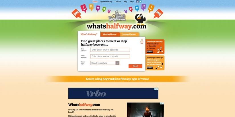 The 5 Best Sites to Find Halfway Points Between Two Places