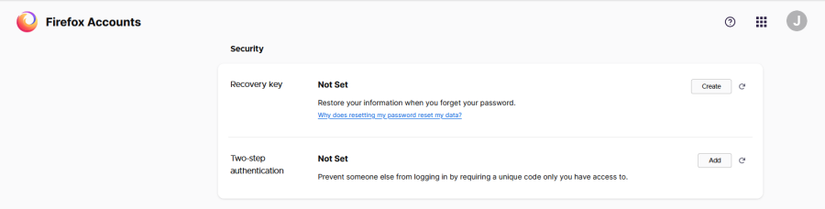 How to Set Up a Recovery Key and Two-Step Authentication in Firefox