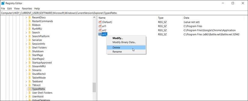 How to Clear the File Explorer Search and Address Bar History in Windows 10