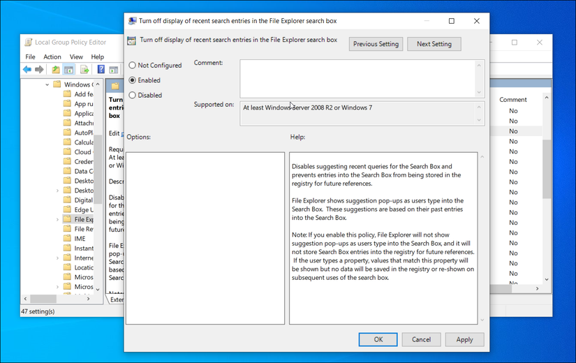How to Clear the File Explorer Search and Address Bar History in Windows 10