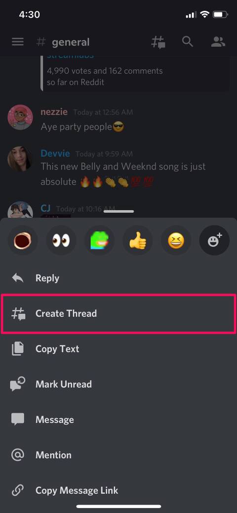 How to Create a Conversation Thread in Discord