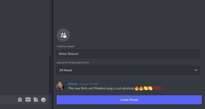 How to Create a Conversation Thread in Discord
