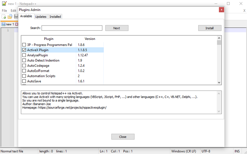How to Install the Notepad++ Plugin Manager to Manage Plugins