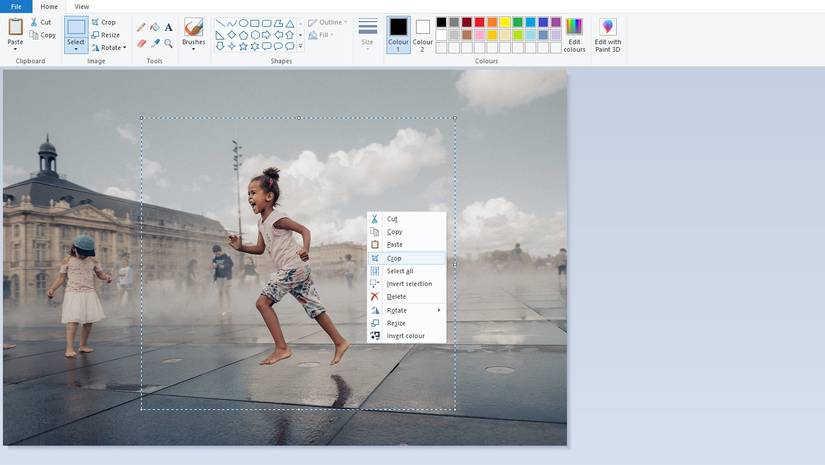 How to Resize and Crop an Image Using Microsoft Paint
