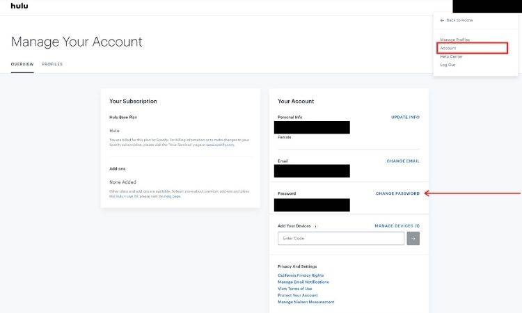 How to Change (or Reset) Your Hulu Password