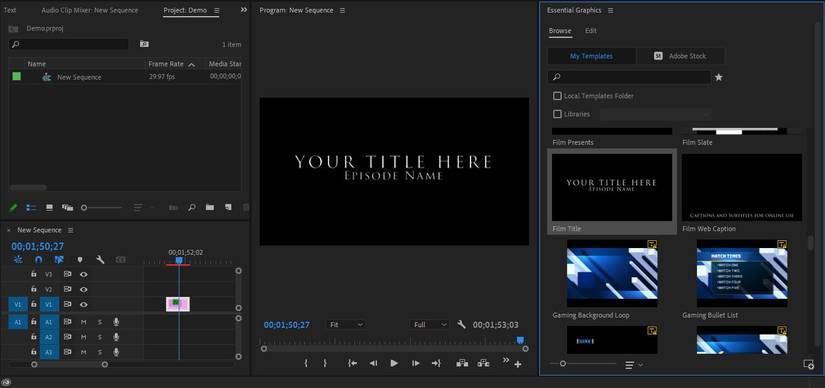What Is the Essential Graphics Panel in Premiere Pro and How Does It Work?