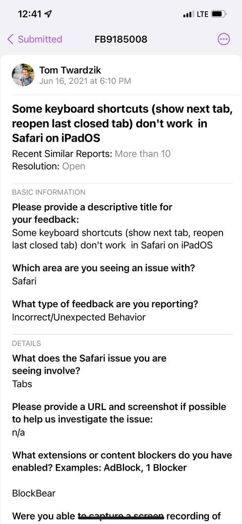 How to Submit iOS and iPadOS Beta Feedback to Apple