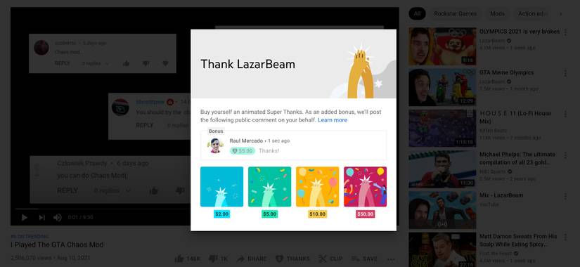 How to Tip YouTube Creators Using Super Thanks