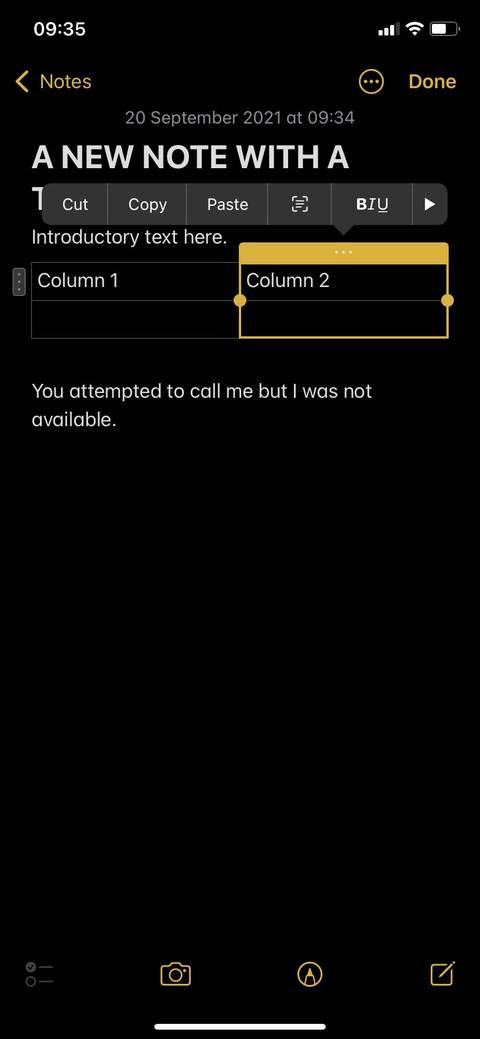 How to Create and Format Tables in Apple Notes Like a Pro