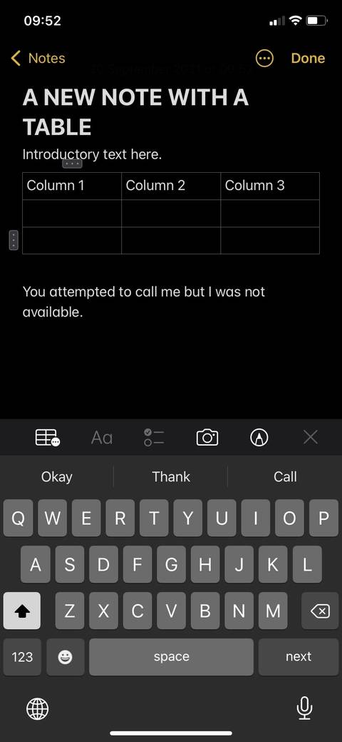 How to Create and Format Tables in Apple Notes Like a Pro