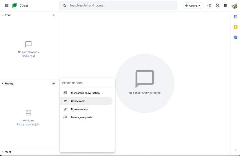 How to Create a Room in Google Chat