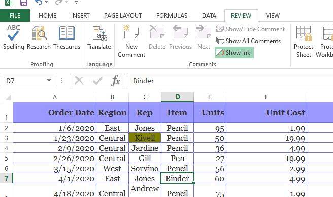 How to Spell and Grammar Check in Excel