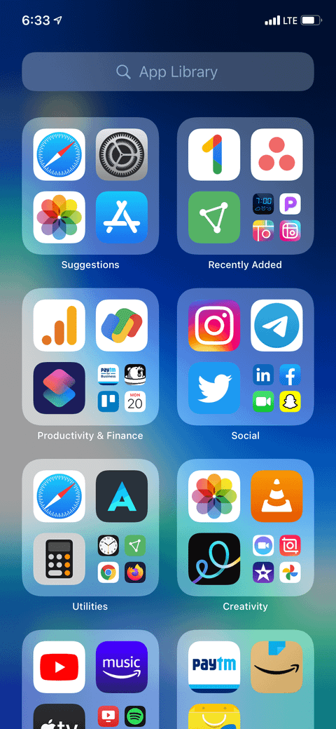 missing icons on iphone