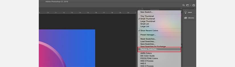 create colour palette from image photoshop