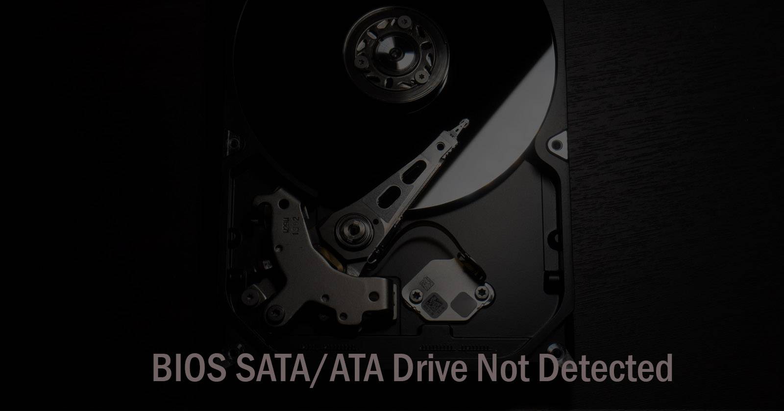 What to Do if Your BIOS Can't Detect the ATA/SATA Hard Drive in Windows