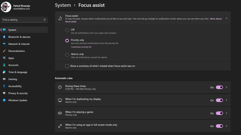 How to Minimize Distractions Using Focus Assist on Windows 11