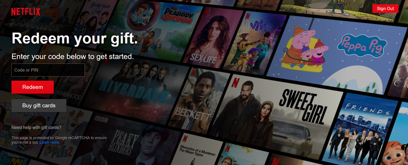 How to Redeem Netflix Gift Cards and Promo Codes