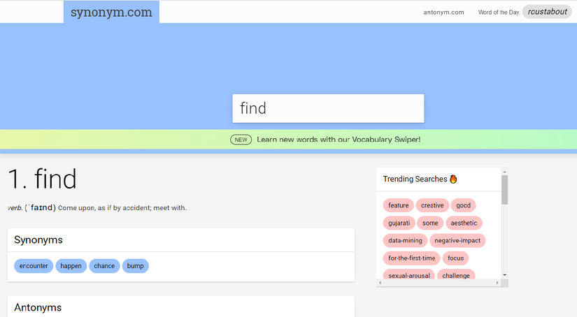 10 Online Synonym Dictionaries To Help You Find A Similar Word