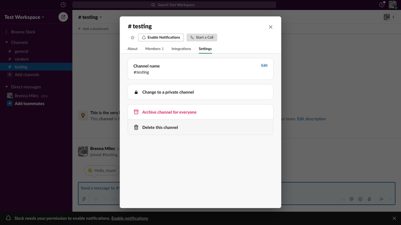 How to Delete a Slack Channel