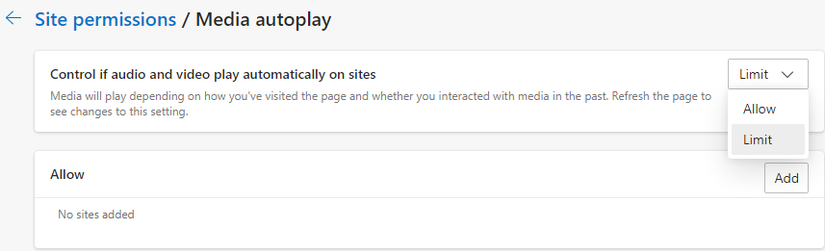 How to Manage Autoplay Settings in Microsoft Edge