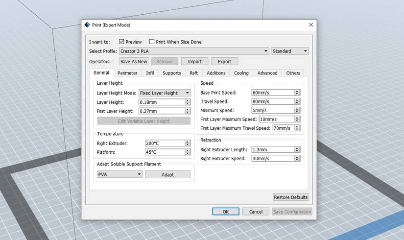 FDM 3D Printer Settings and What They Do