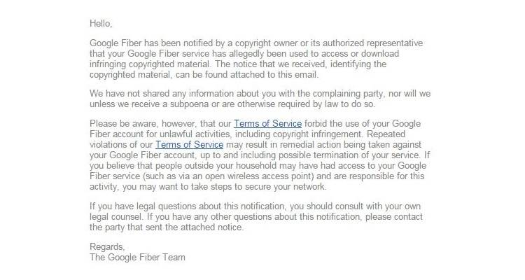 How to Handle a Copyright Infringement Notice From Your ISP