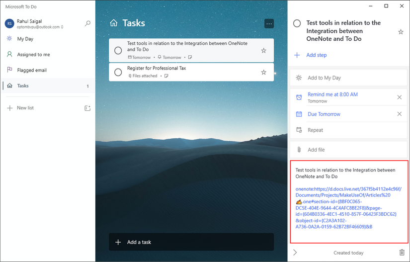 How to Integrate Microsoft To-Do With OneNote