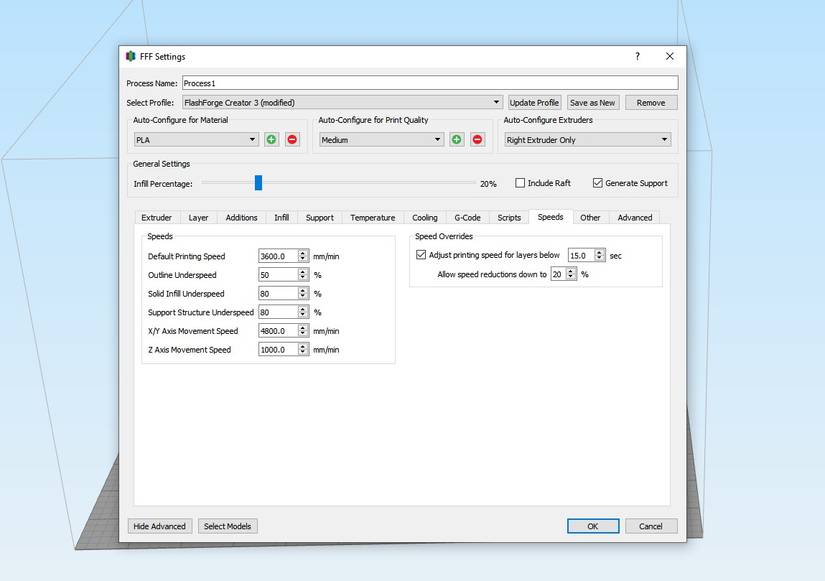 FDM 3D Printer Settings and What They Do