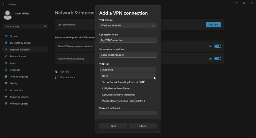 How to Set Up a VPN in Windows 11