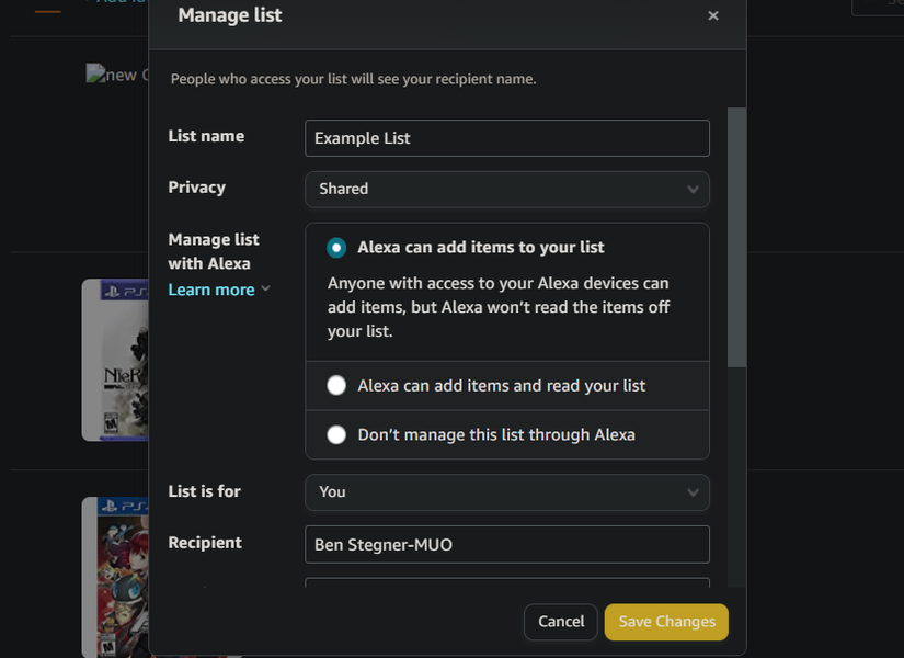 How to Use Amazon Lists