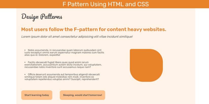 How To Build F and Z-Patterns Using HTML and CSS