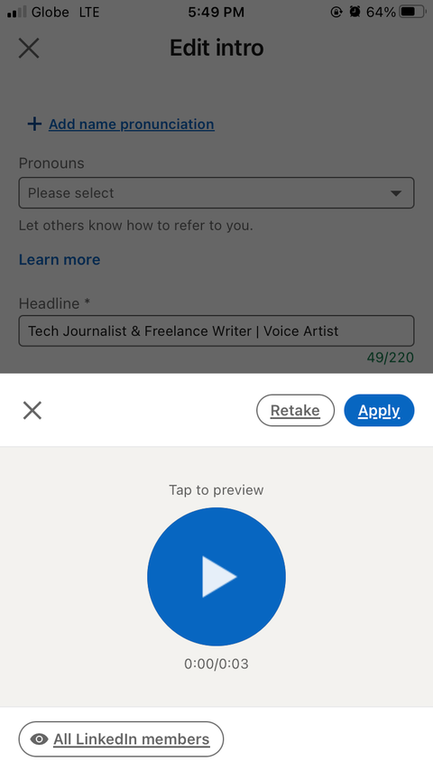 How to Add Name Pronunciation to Your LinkedIn Profile