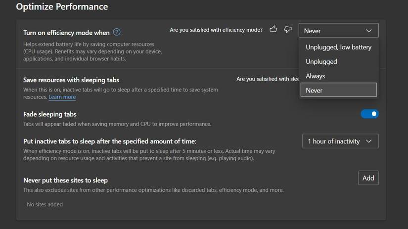How to Use Efficiency Mode in Microsoft Edge