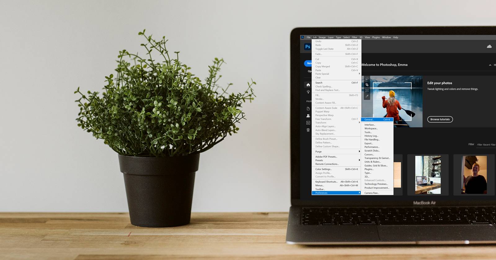 How to Disable the Start Screen in Photoshop