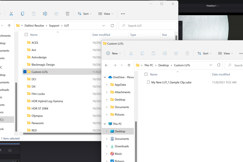 How to Import and Export LUTs in DaVinci Resolve