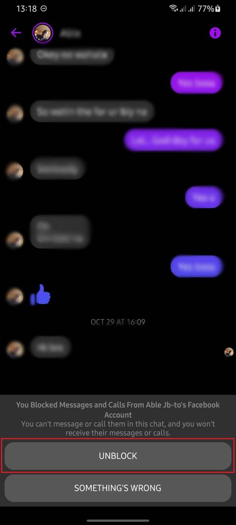 How to Block and Unblock a User on Messenger