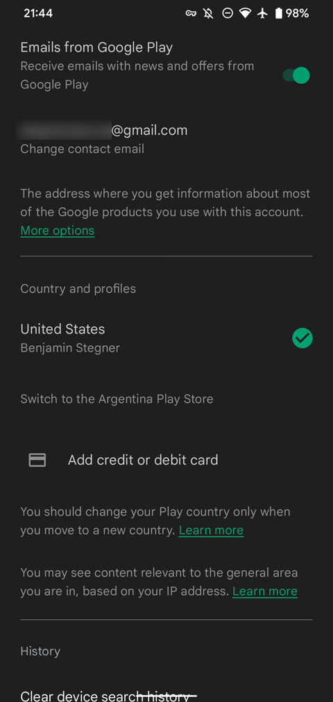 How to Change Country/Region in the Google Play Store